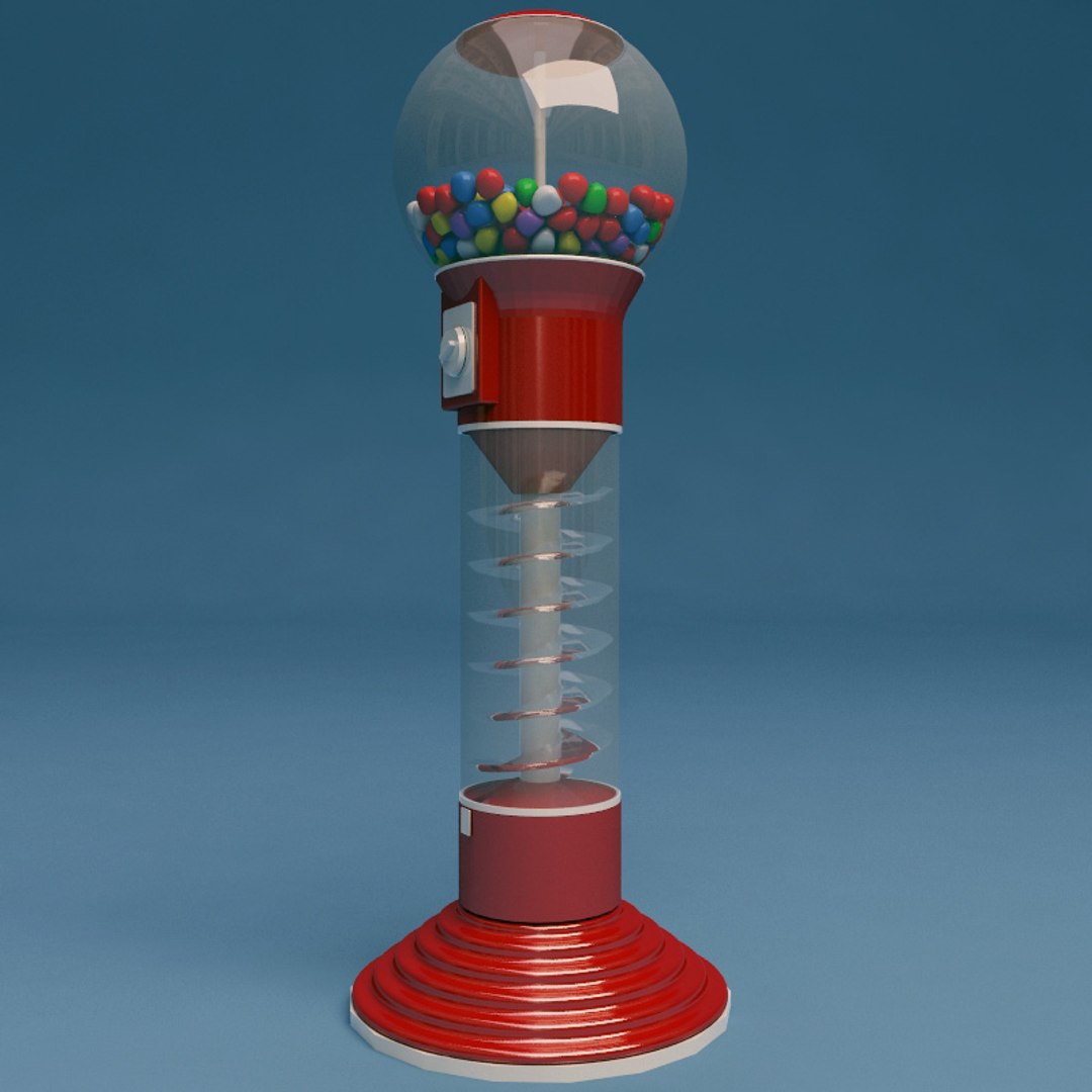 3d gumball machine model