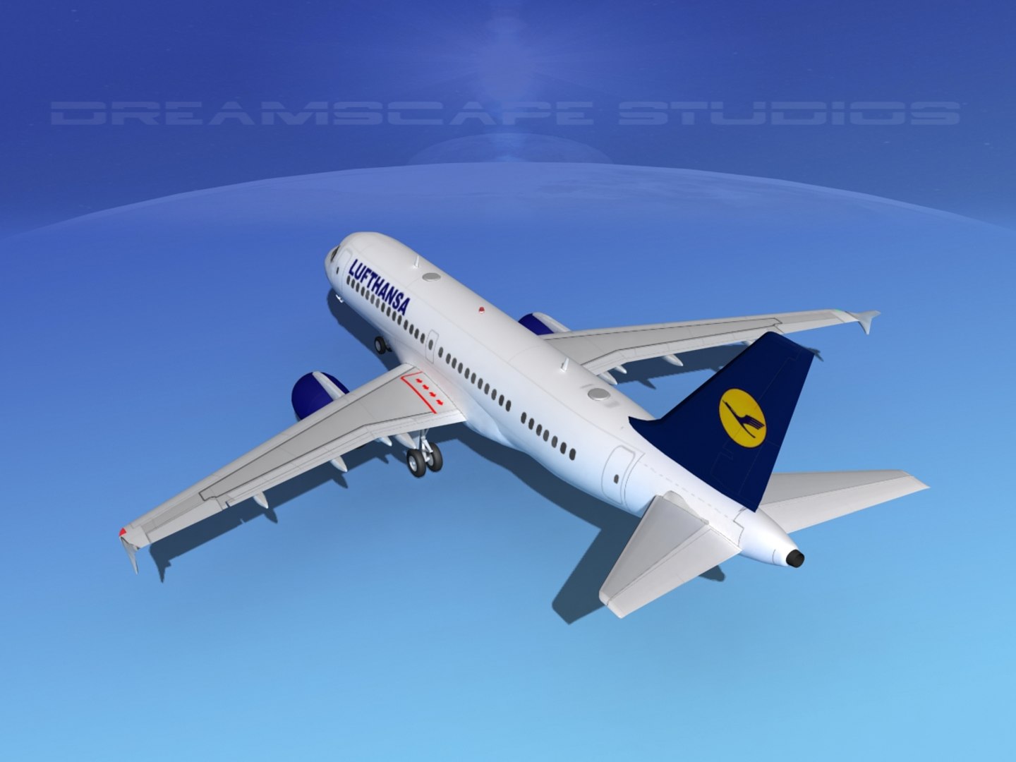 3d Scale Airbus A319 Model