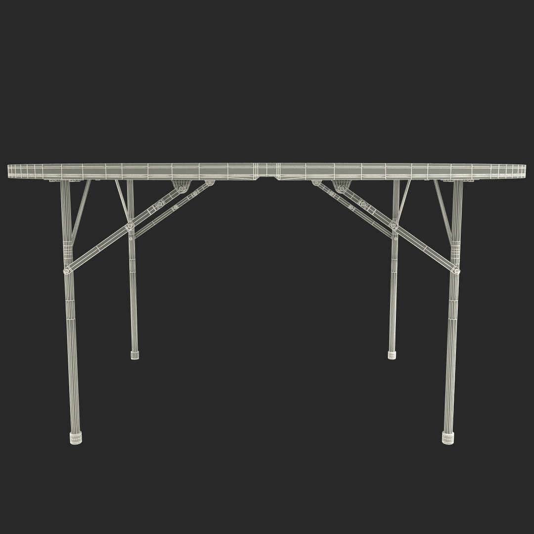 folding table 3d 3ds