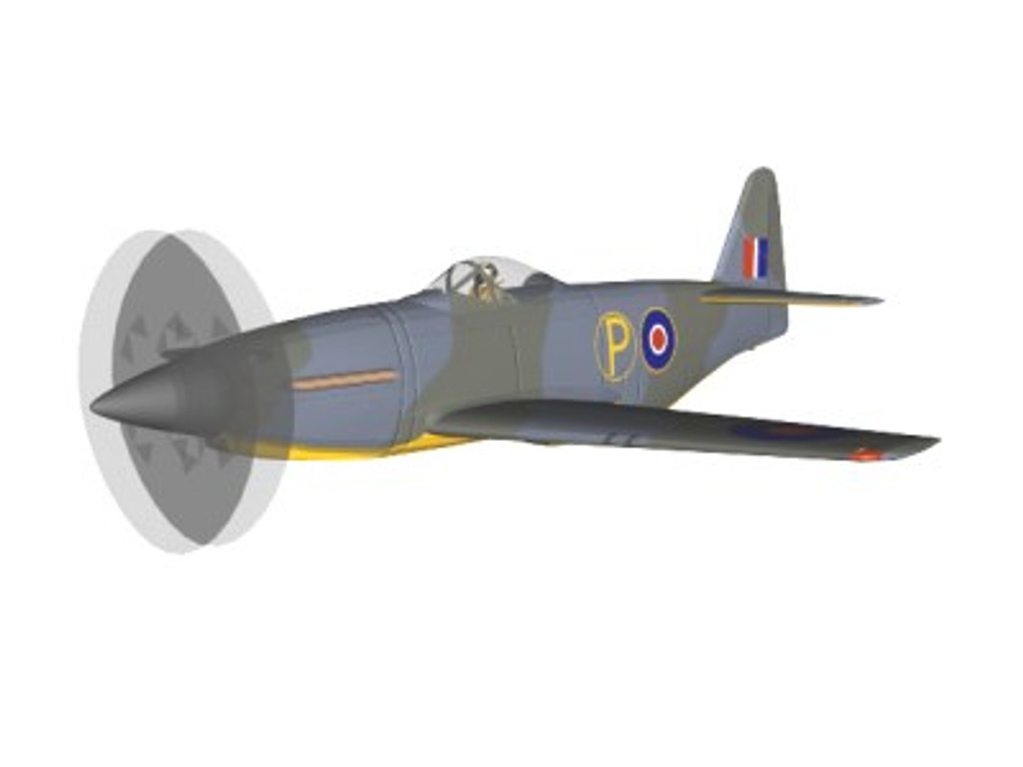 3d Model Martin Baker 5 Fighter