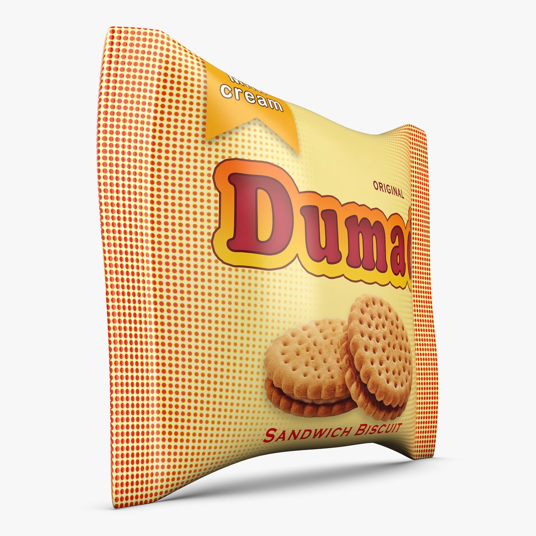 3D Biscuit Packaging Dumad Simple M 1 - TurboSquid 2132462