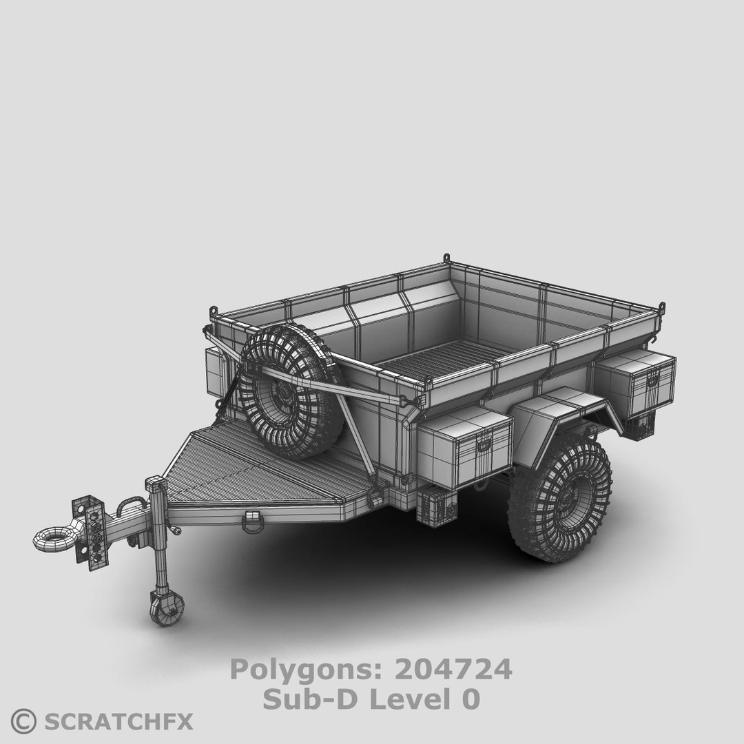 Trailer Vehicles 3d Model