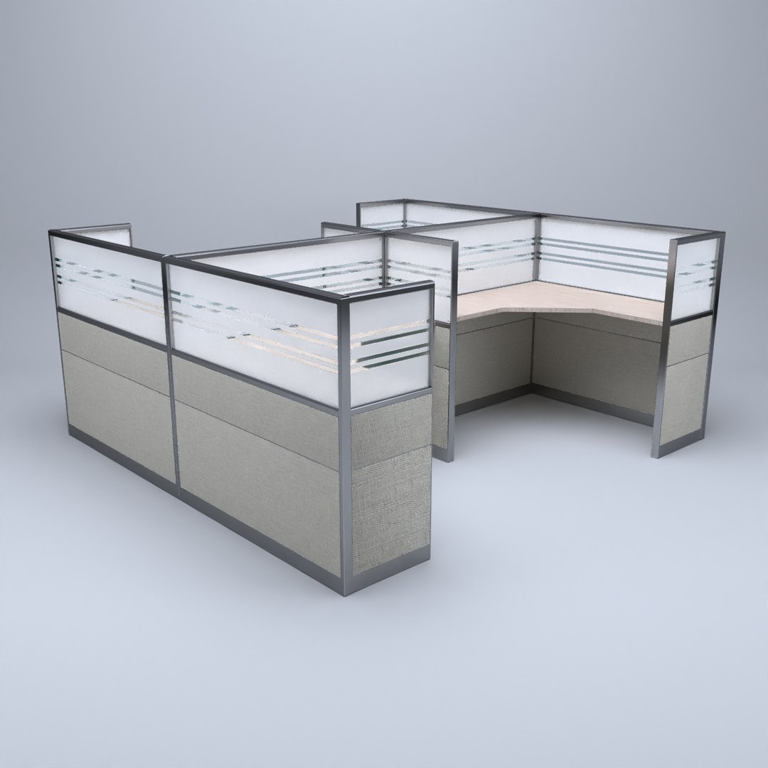 3D Model Cubicle Office - TurboSquid 1545293