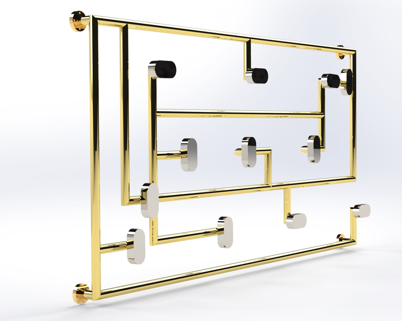 modelo 3d Coat Rack Art Deco - TurboSquid 2031151