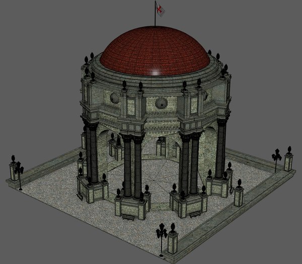 3D classic dome model - TurboSquid 1462703