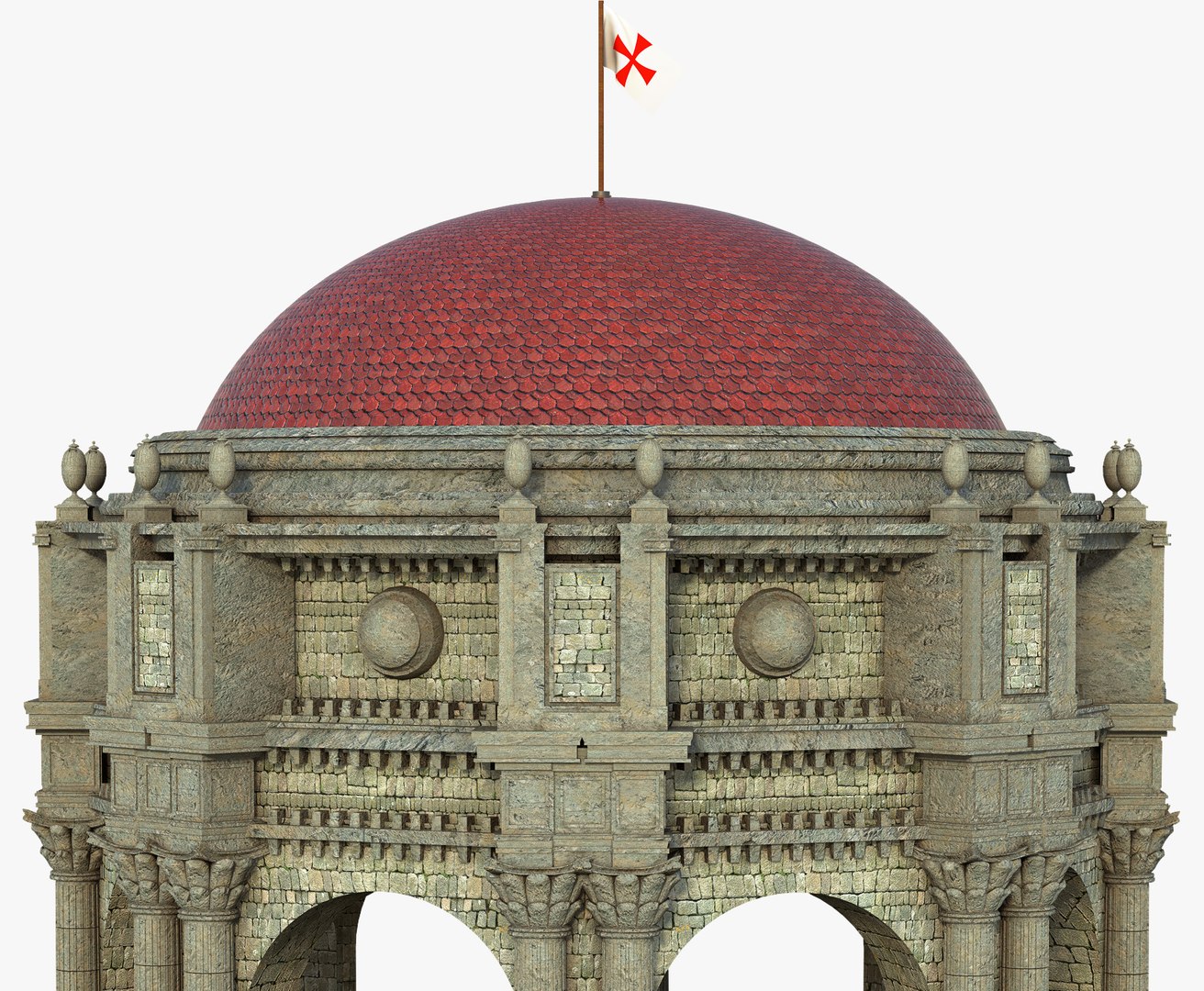 3D Classic Dome Model - TurboSquid 1462703