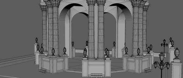 3D classic dome model - TurboSquid 1462703