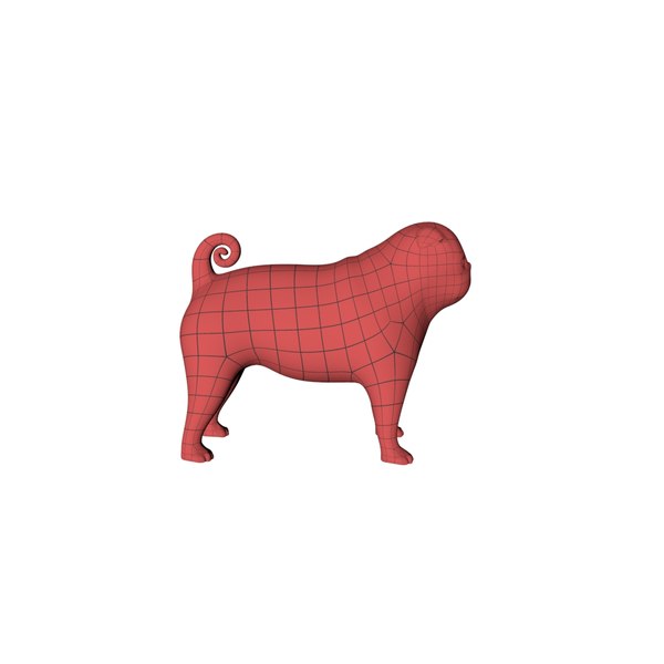 african animals base mesh 3d obj