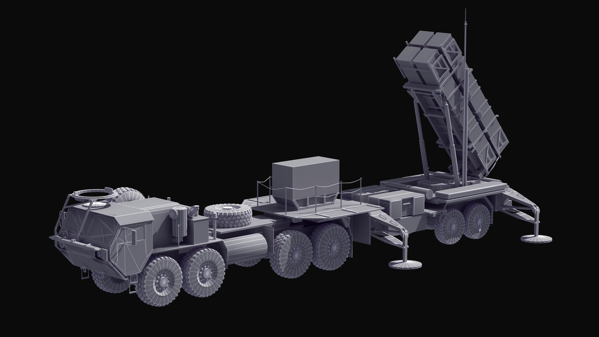 3D Model M983 Hemtt Patriot Sam - TurboSquid 1430353