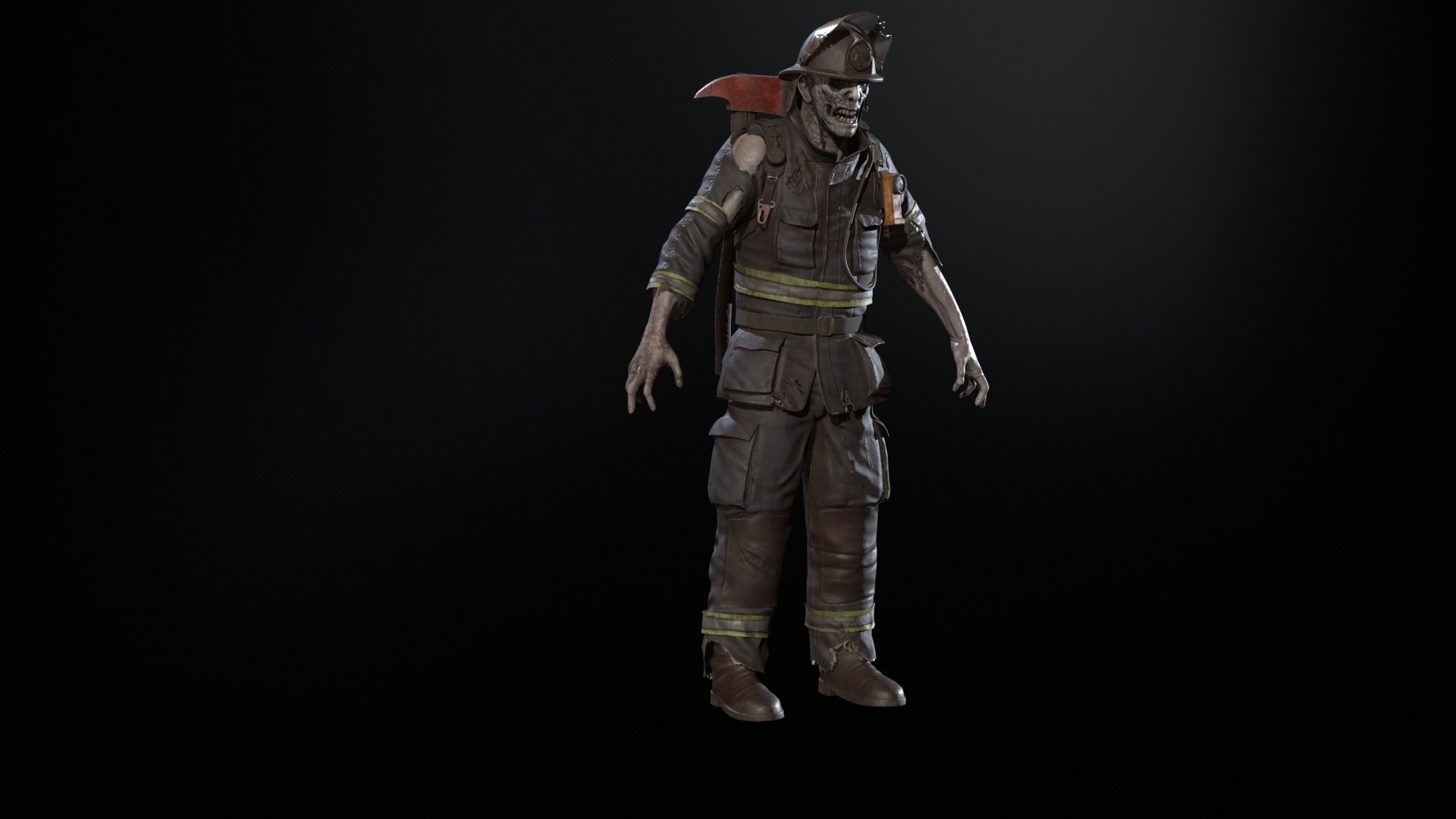 3D model ZombieFirefighter - TurboSquid 2174806