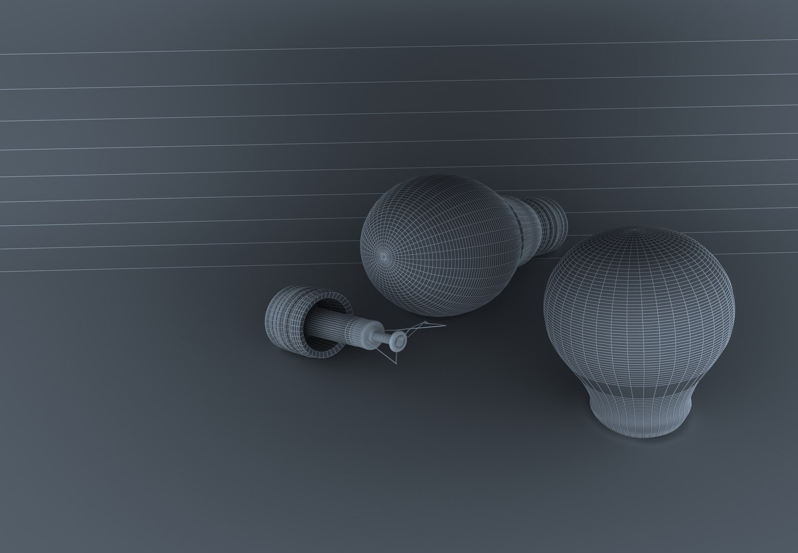 lightbulbs lights 3d max