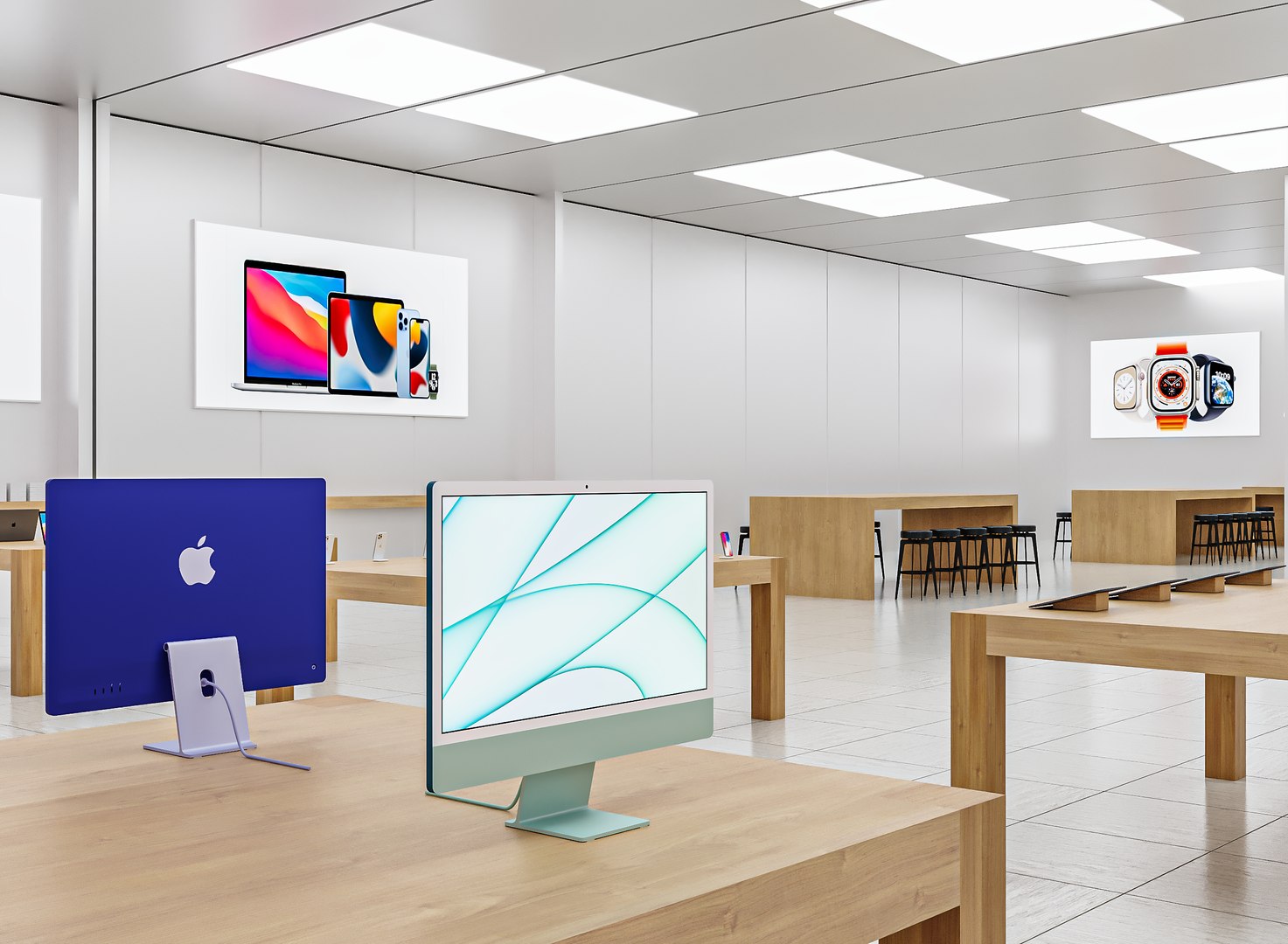 3D Apple Store IMac Iphone model - TurboSquid 1992763