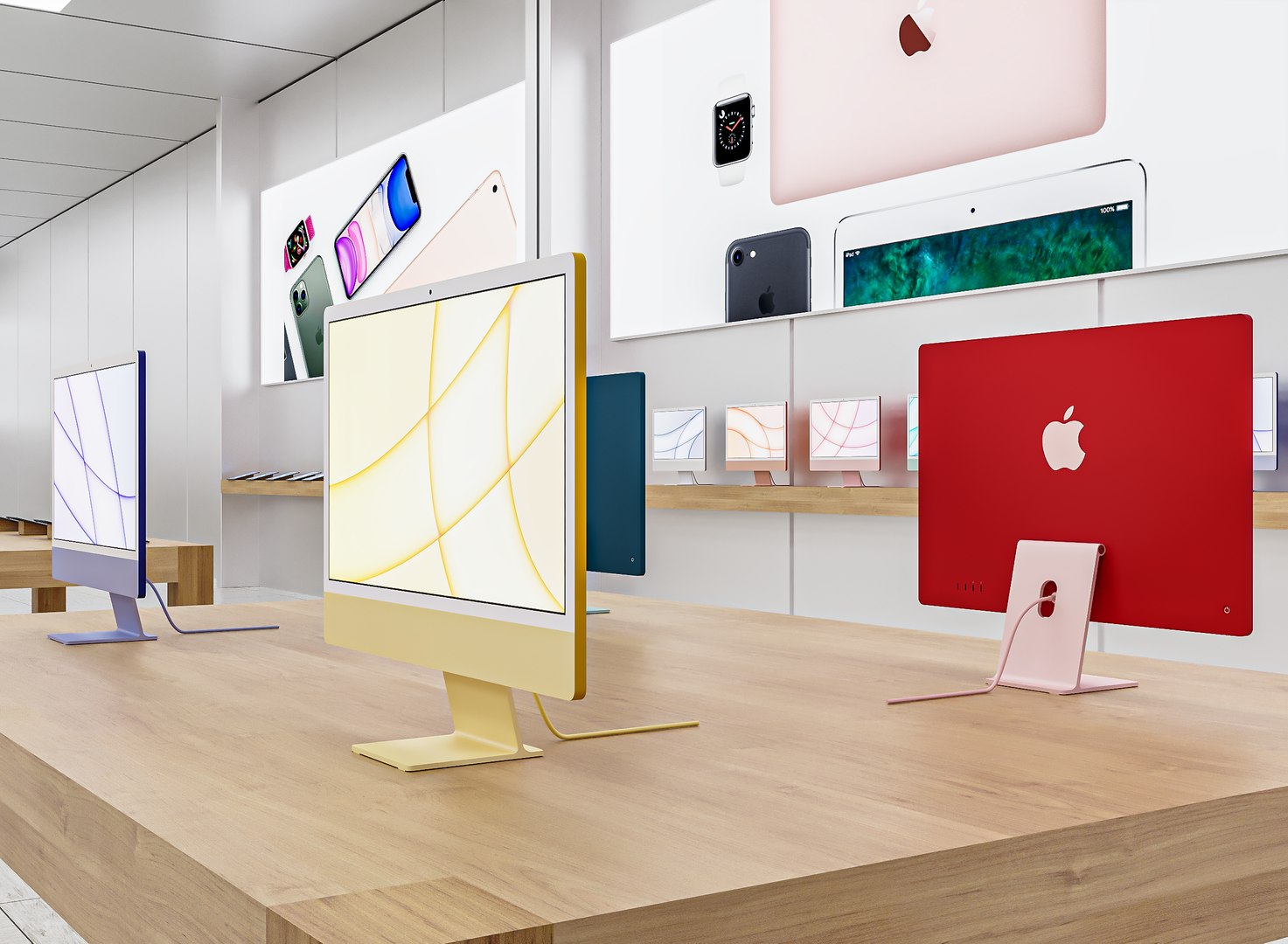 3D Apple Store IMac Iphone model - TurboSquid 1992763