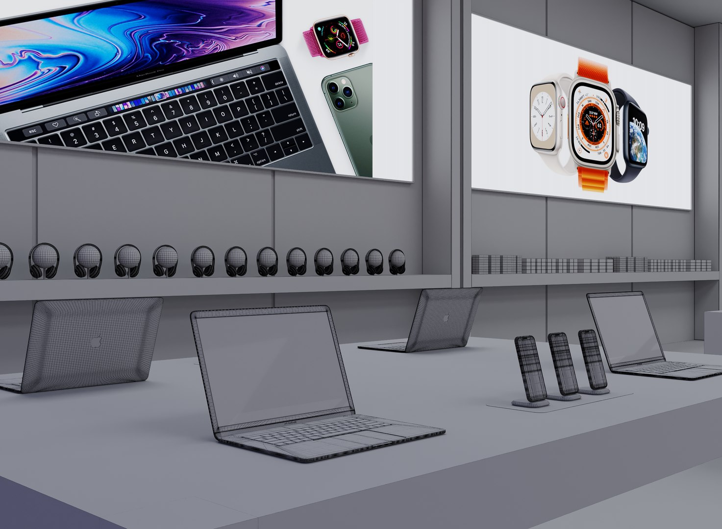 3D Apple Store IMac Iphone model - TurboSquid 1992763