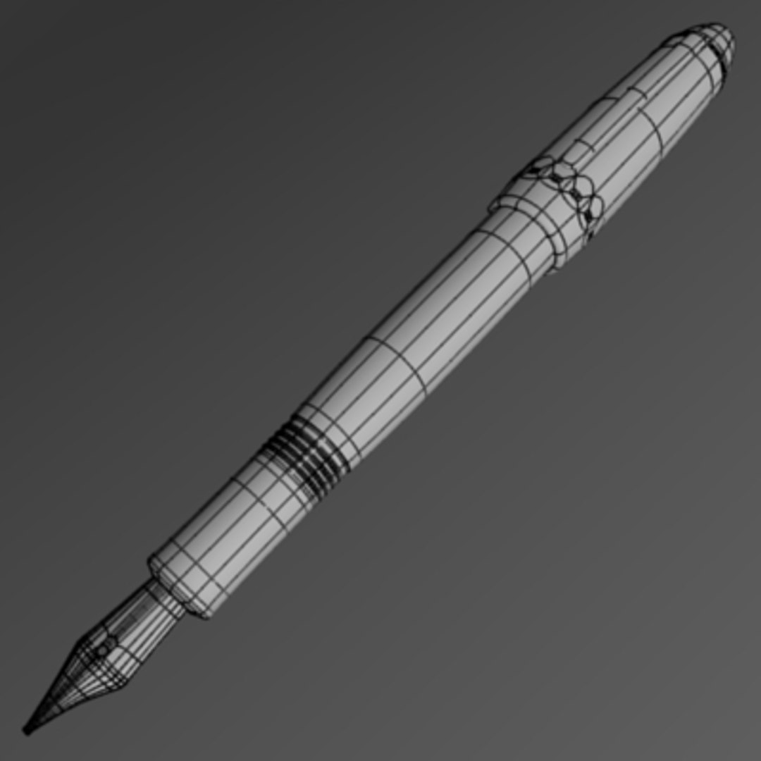 Pen Ink 3d Model
