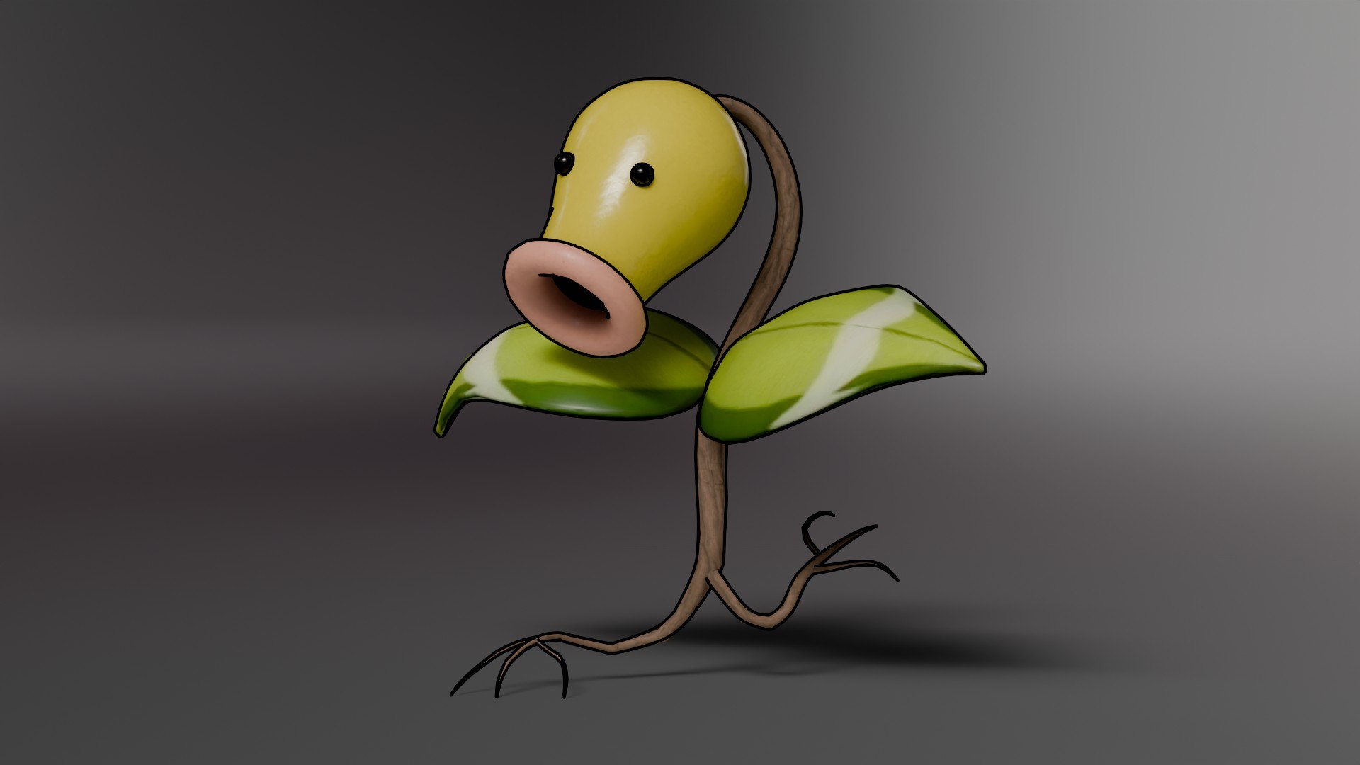 Bellsprout Pokemon 3D Model - TurboSquid 2167904