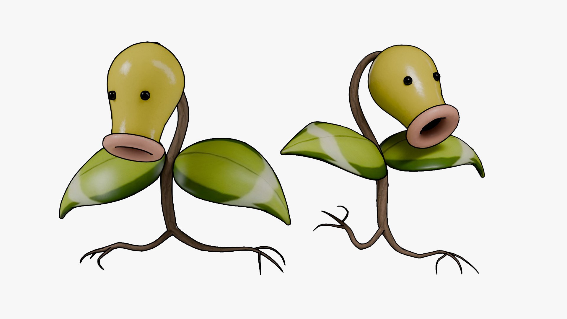 Bellsprout Pokemon 3D model - TurboSquid 2167904