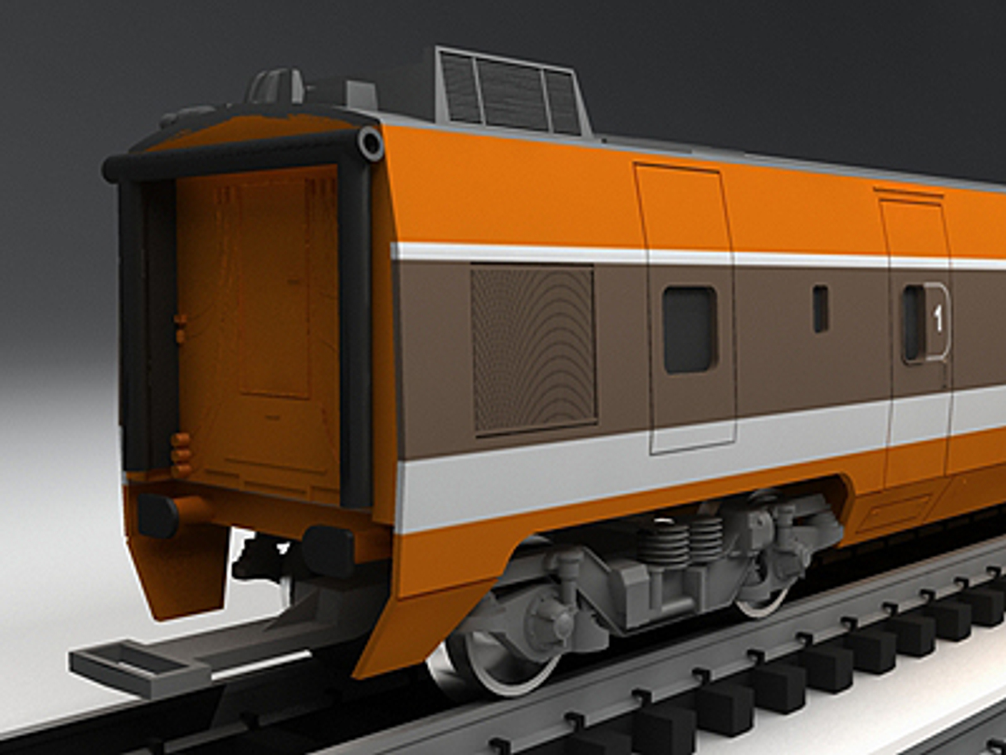 1st generation tgv high-speed 3d model