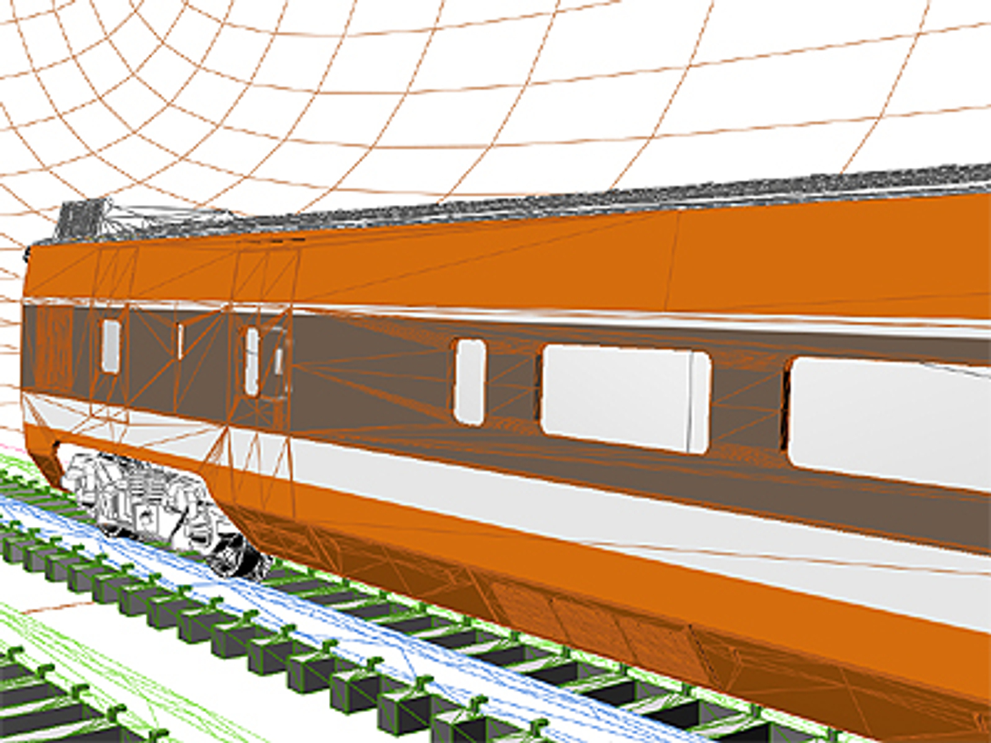 1st generation tgv high-speed 3d model