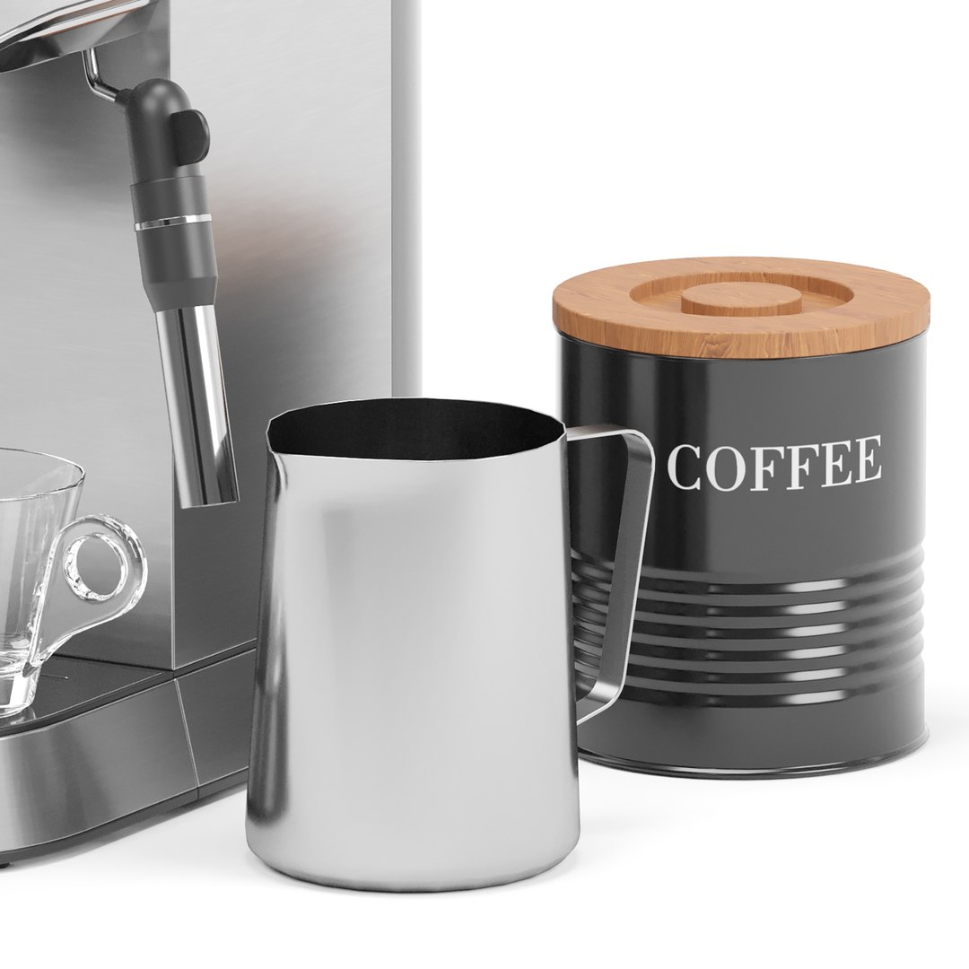 GEVI Espresso Coffee Machine Model - TurboSquid 2401750