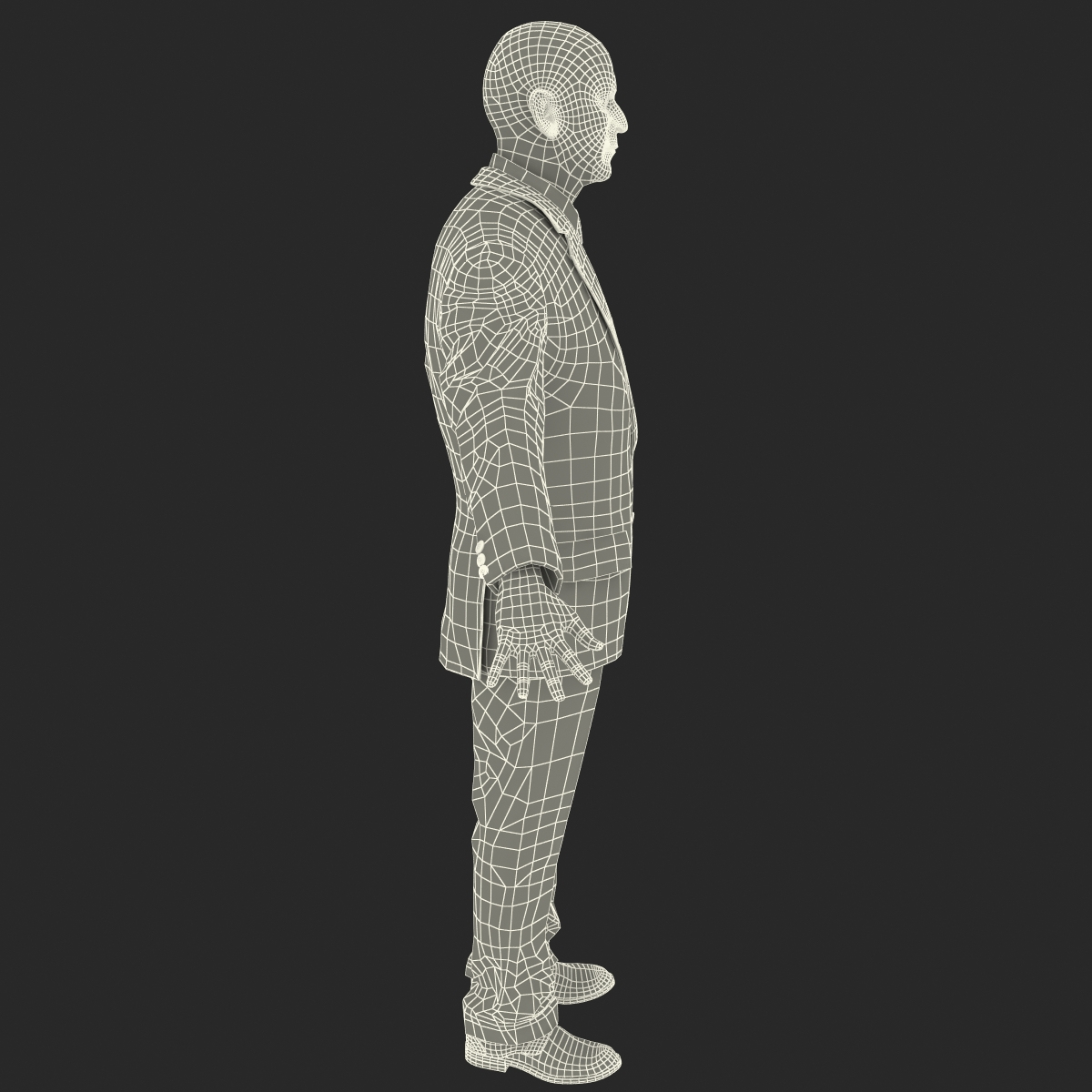 3d model george w bush hair