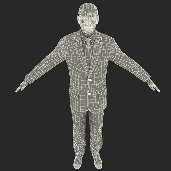 3d model george w bush hair