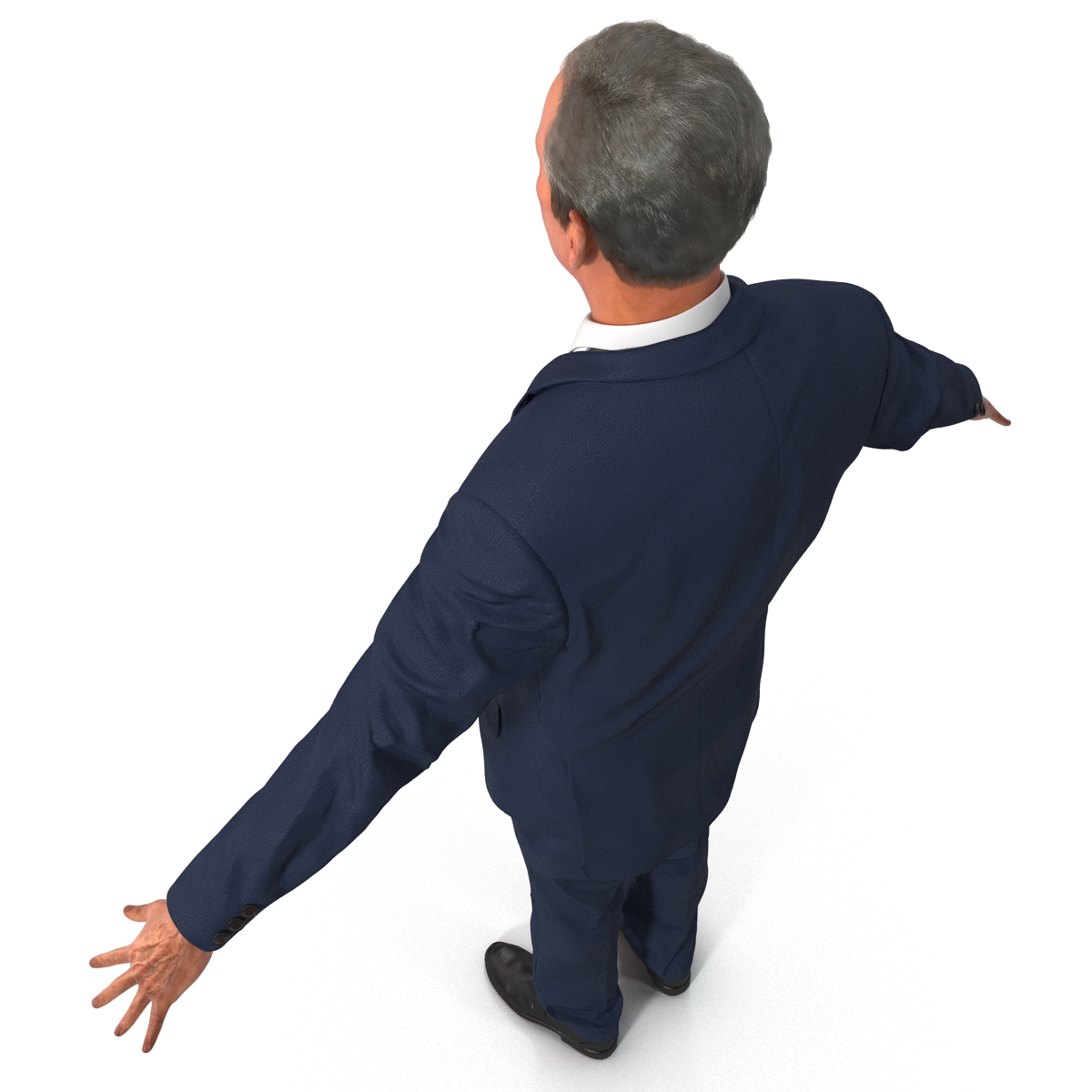 3d model george w bush hair