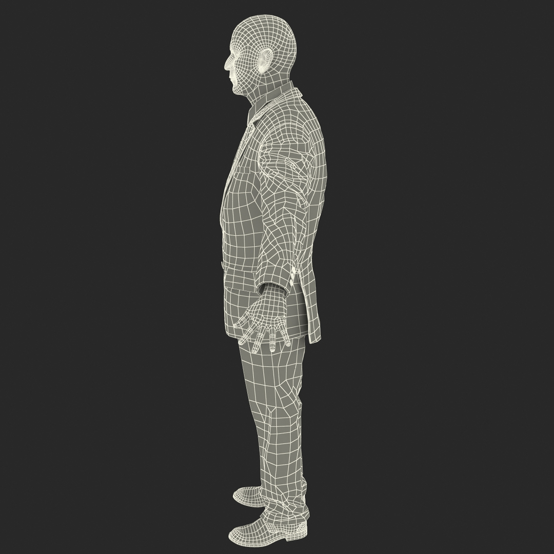 3d model george w bush hair