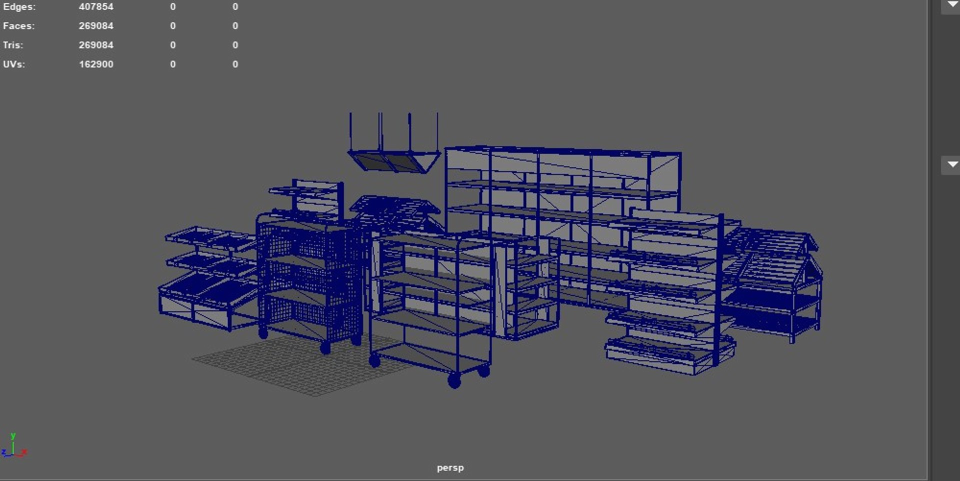 Super Market Display Racks 3D Model 3D Model - TurboSquid 2347395