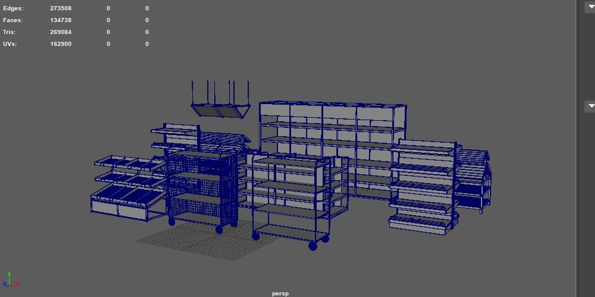 Super Market Display Racks 3D Model 3D Model - TurboSquid 2347395