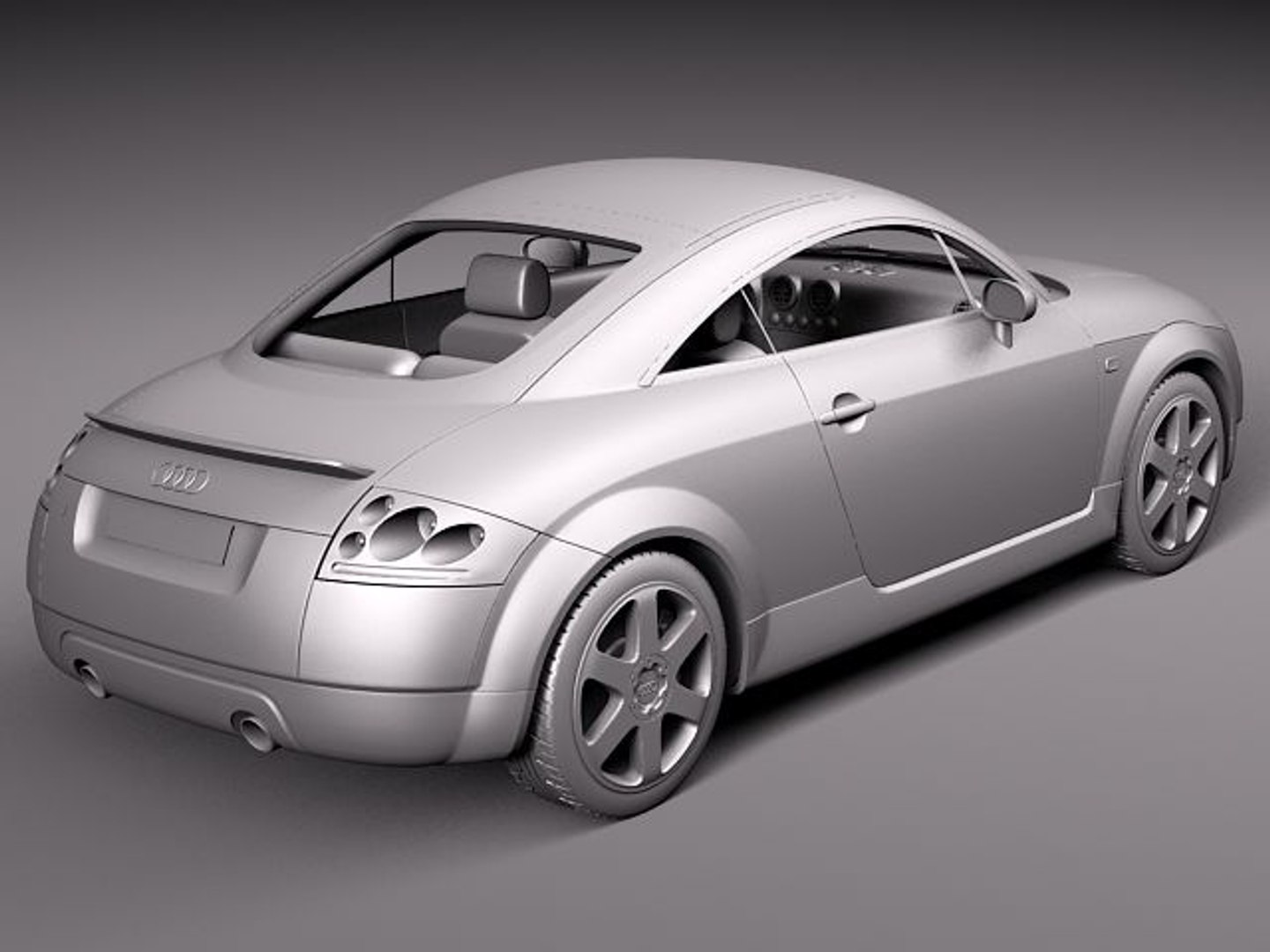 3d Model Audi Tt 1998 2005