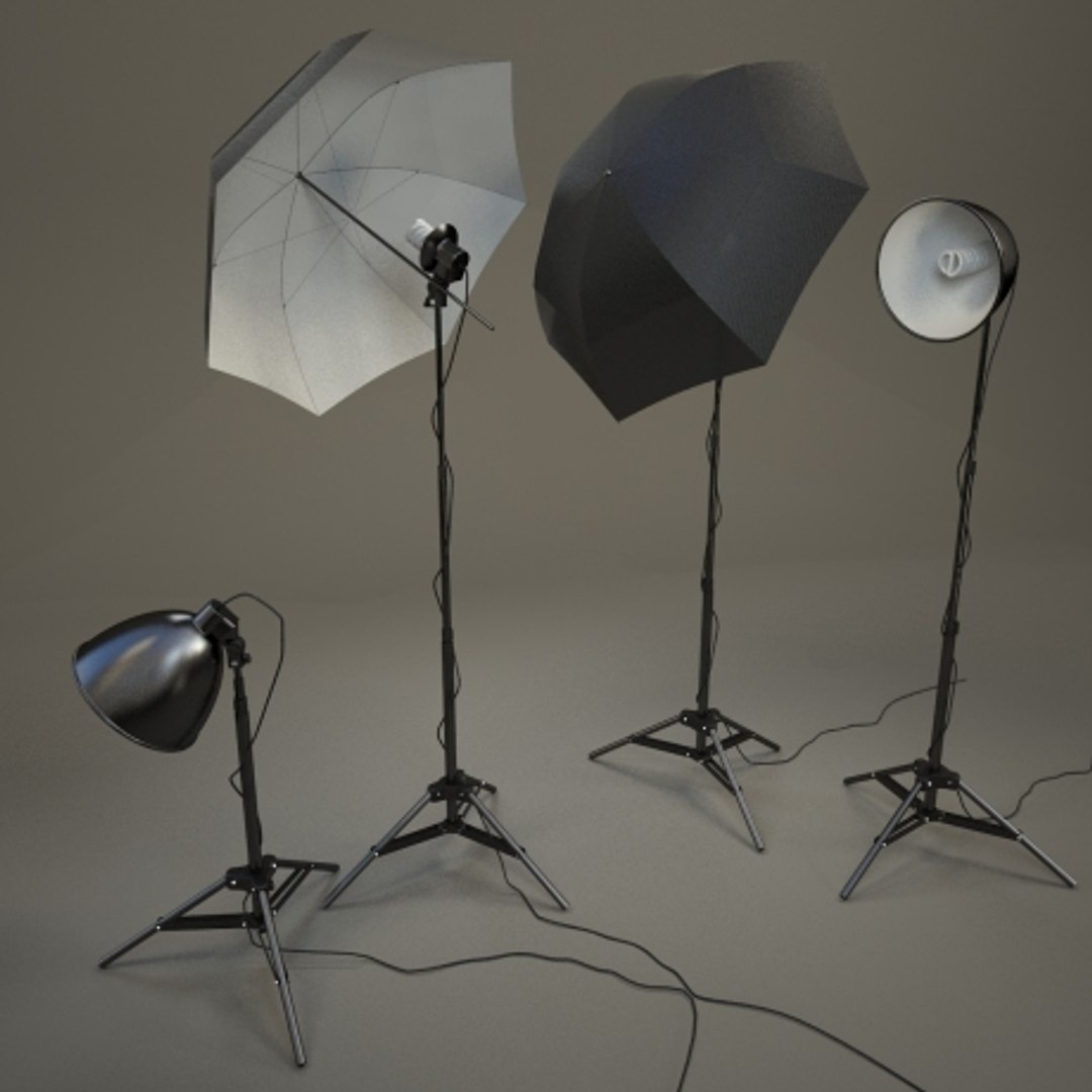 Realistic Studio Lighting Lamps 3d Max