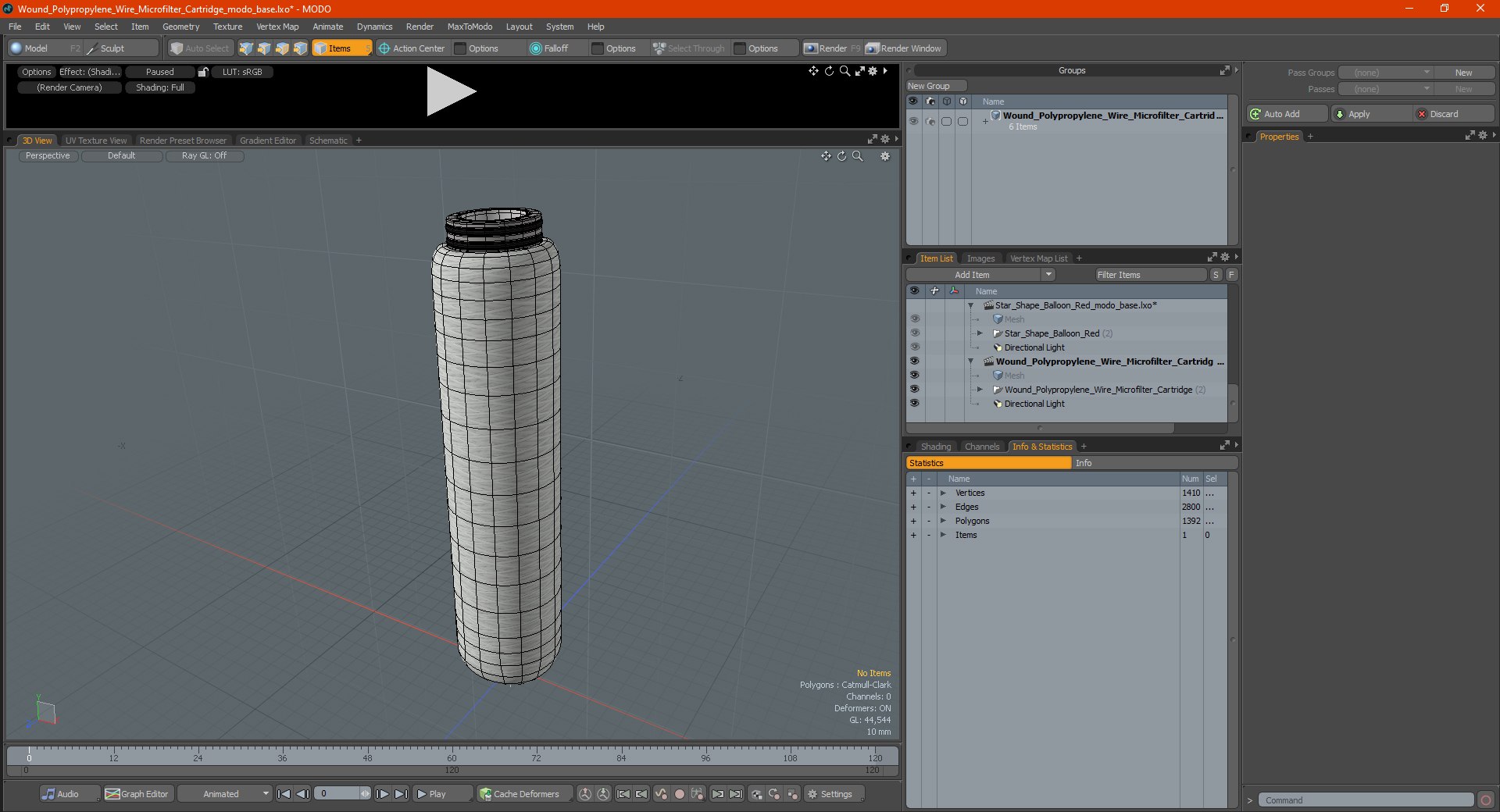 Wound Polypropylene Wire Microfilter Cartridge 3D Model - TurboSquid ...