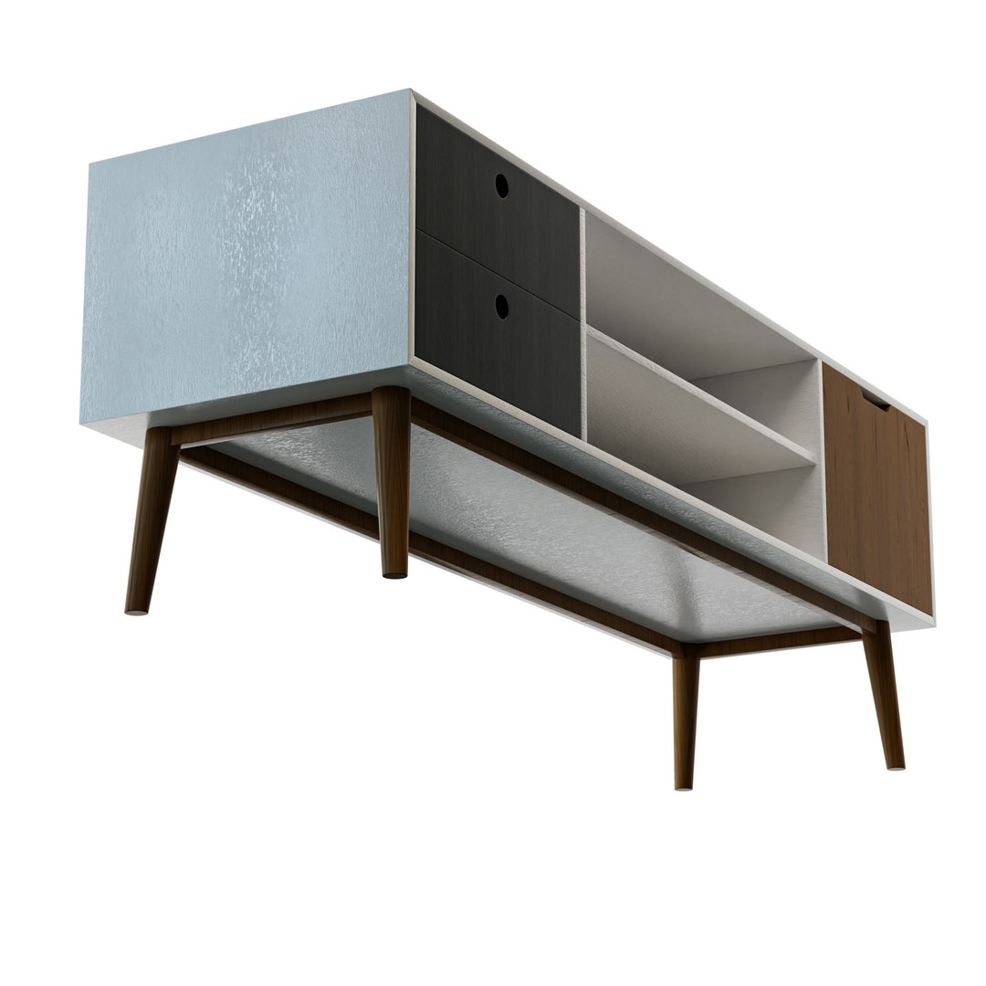 3D Modern TV Table - TurboSquid 2193588