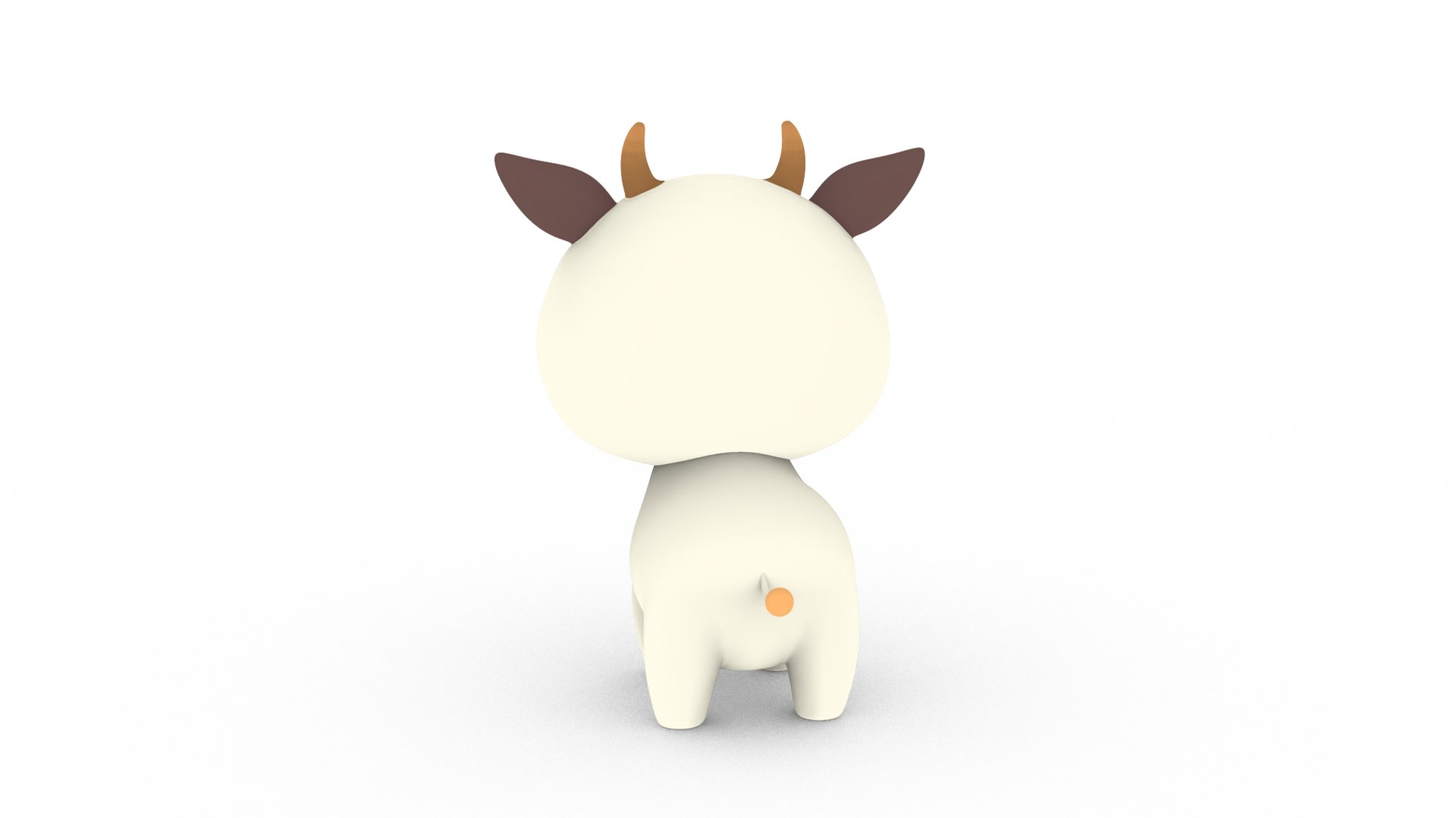 3D Cartoon Cow V001 Character - TurboSquid 2098525