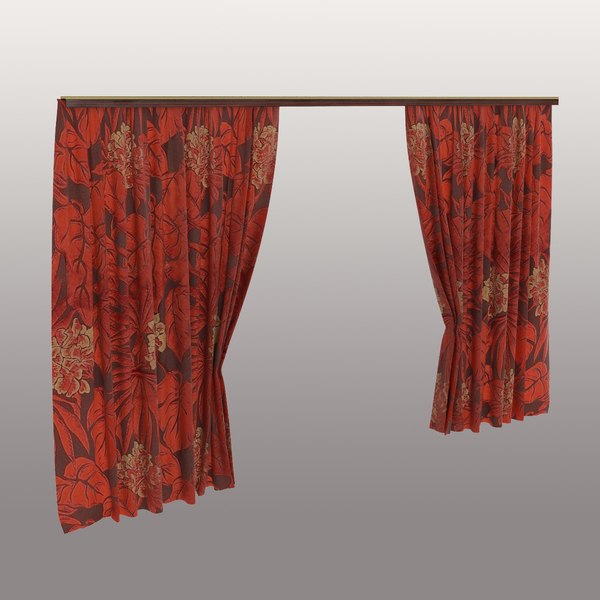 Curtain Red 3D Models for Download | TurboSquid