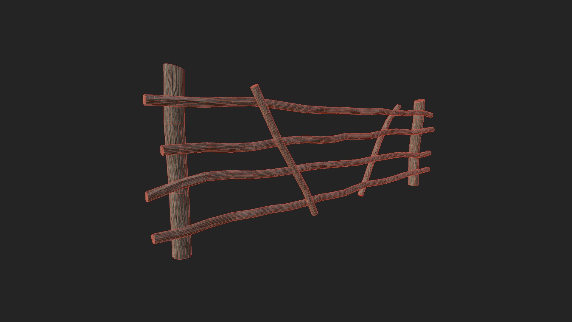 Wooden Fence 3D Model - TurboSquid 2052282