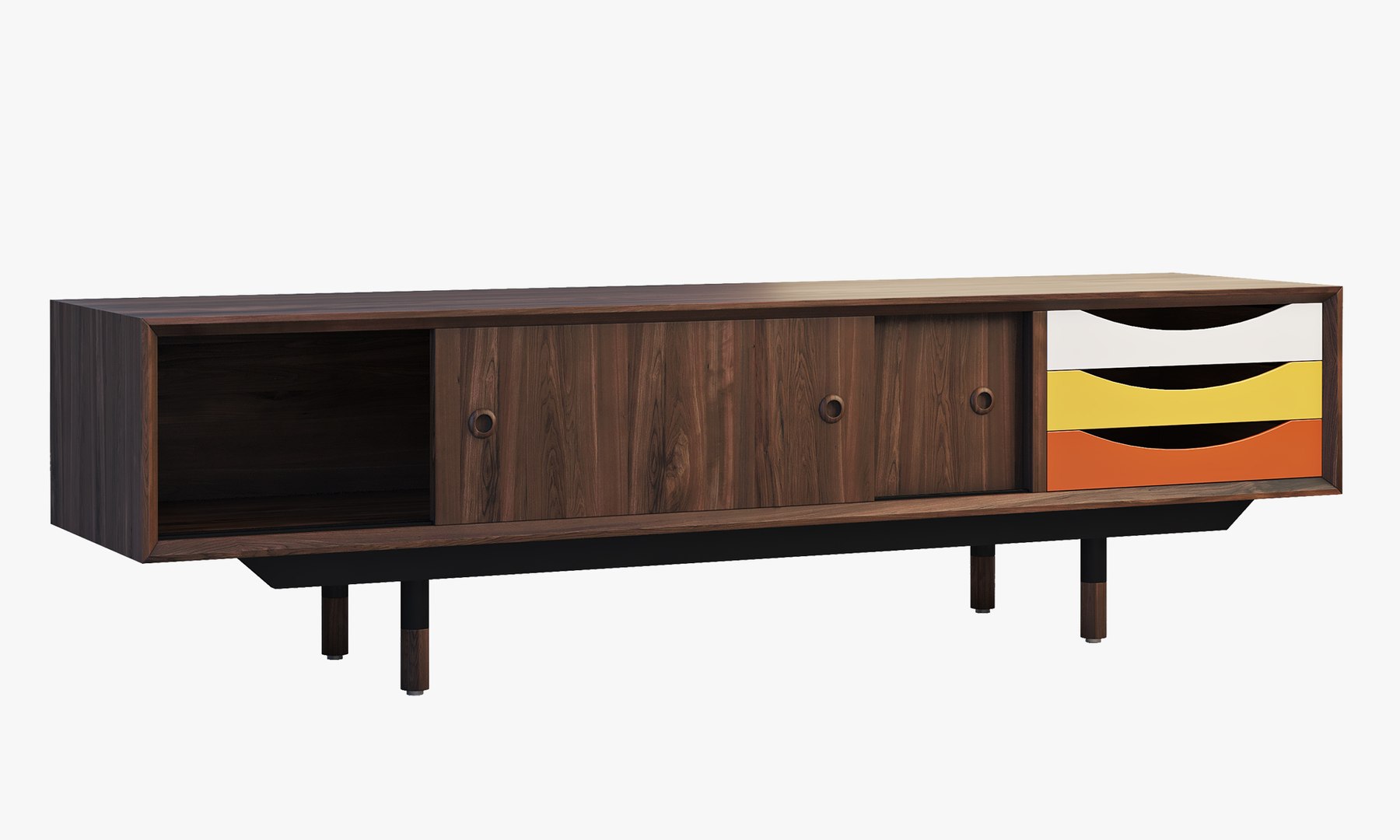 1955 tv cabinet 3 3D model - TurboSquid 1393739
