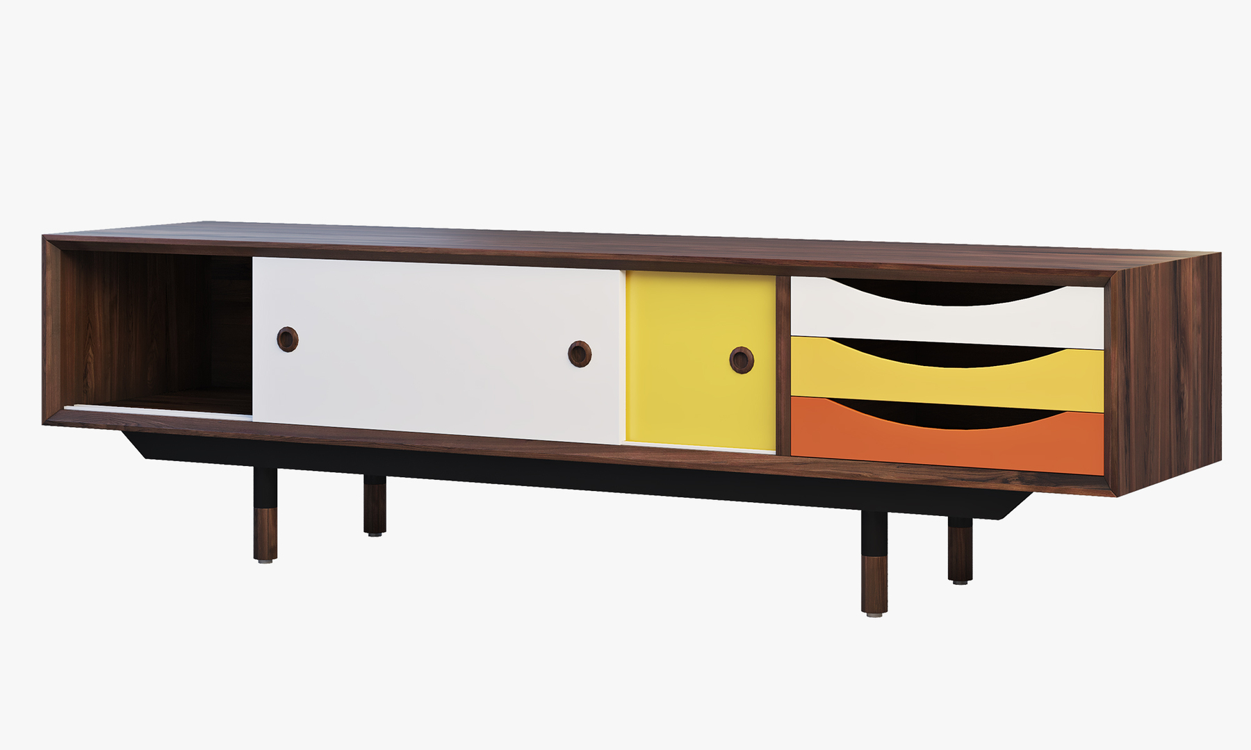 1955 tv cabinet 3 3D model - TurboSquid 1393739