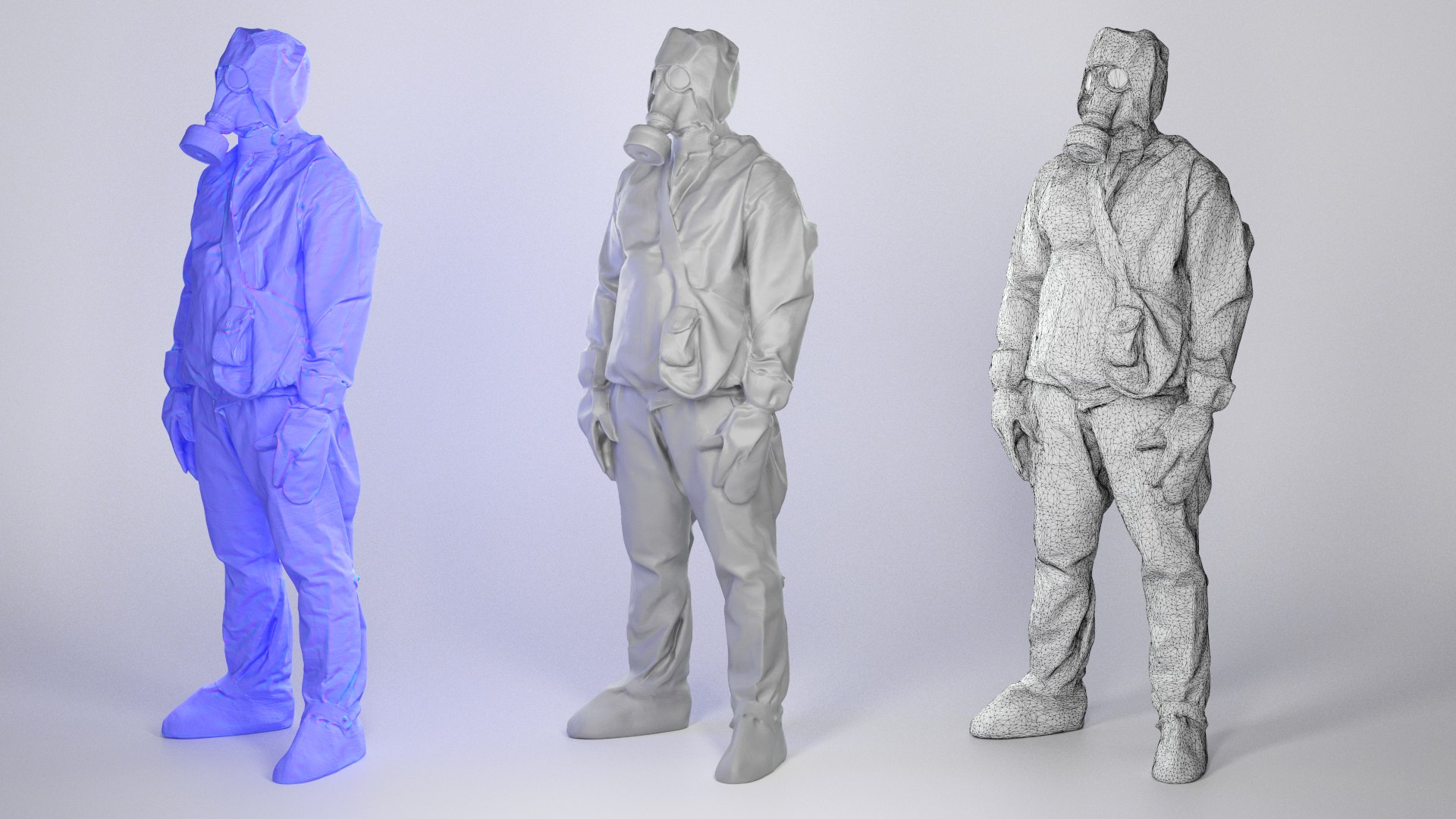 Liquidator nuclear chernobyl 3D model - TurboSquid 1499725