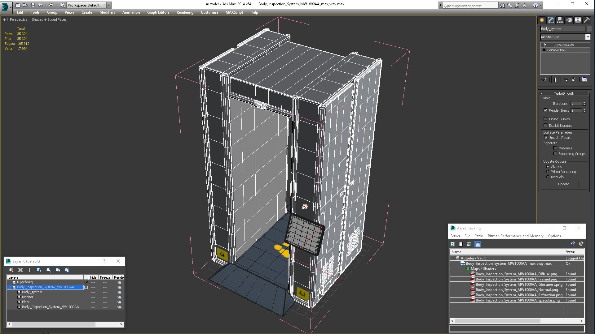 3D Body Inspection System MW1000AA - TurboSquid 2178091
