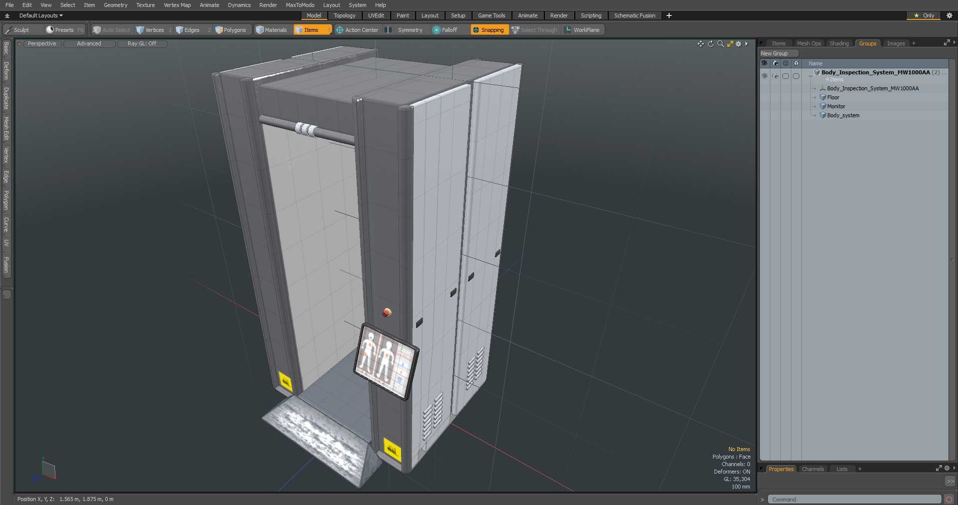 3D Body Inspection System MW1000AA - TurboSquid 2178091