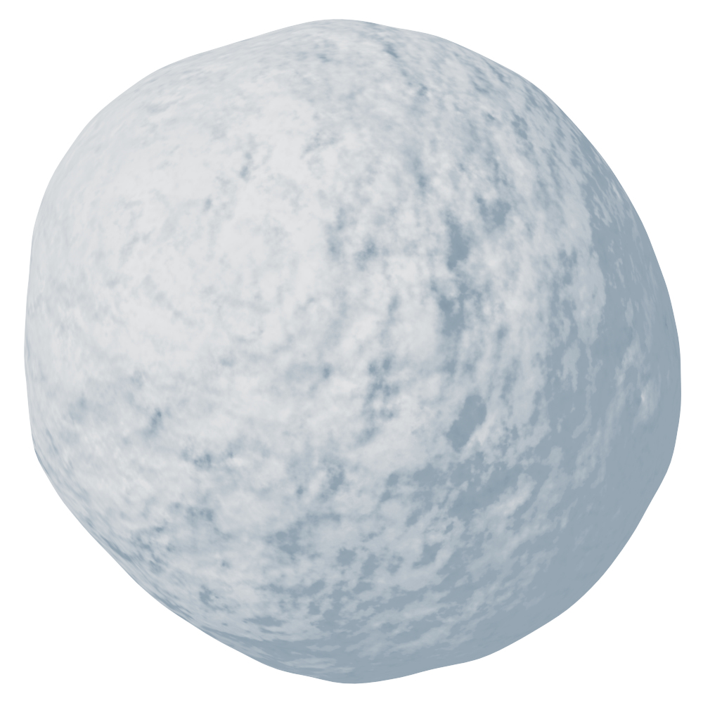 3d model snowball snow ball