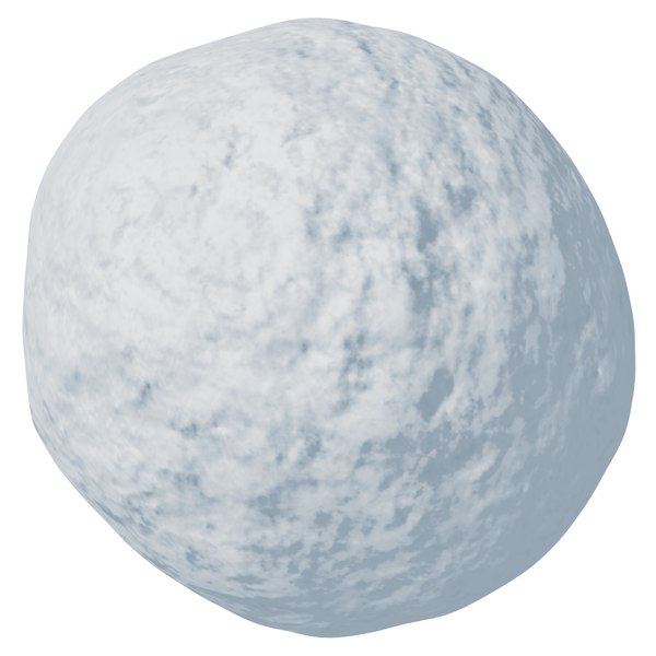 3d model snowball snow ball