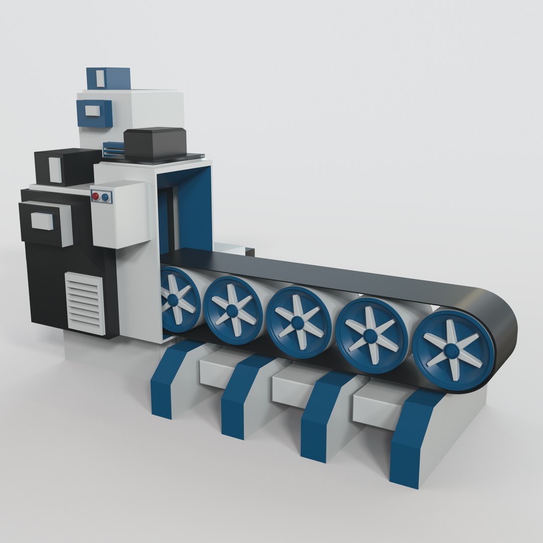 3D Conveyor Belt - TurboSquid 1563658
