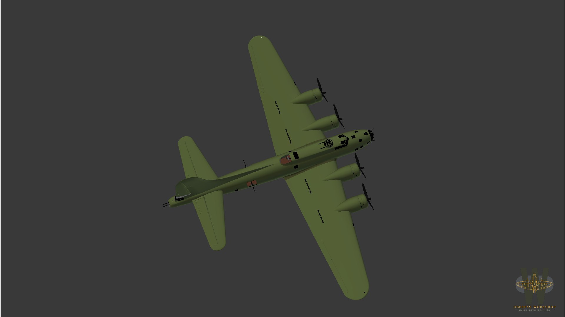 B17 - WWII Bomber 3D Model - TurboSquid 2346739