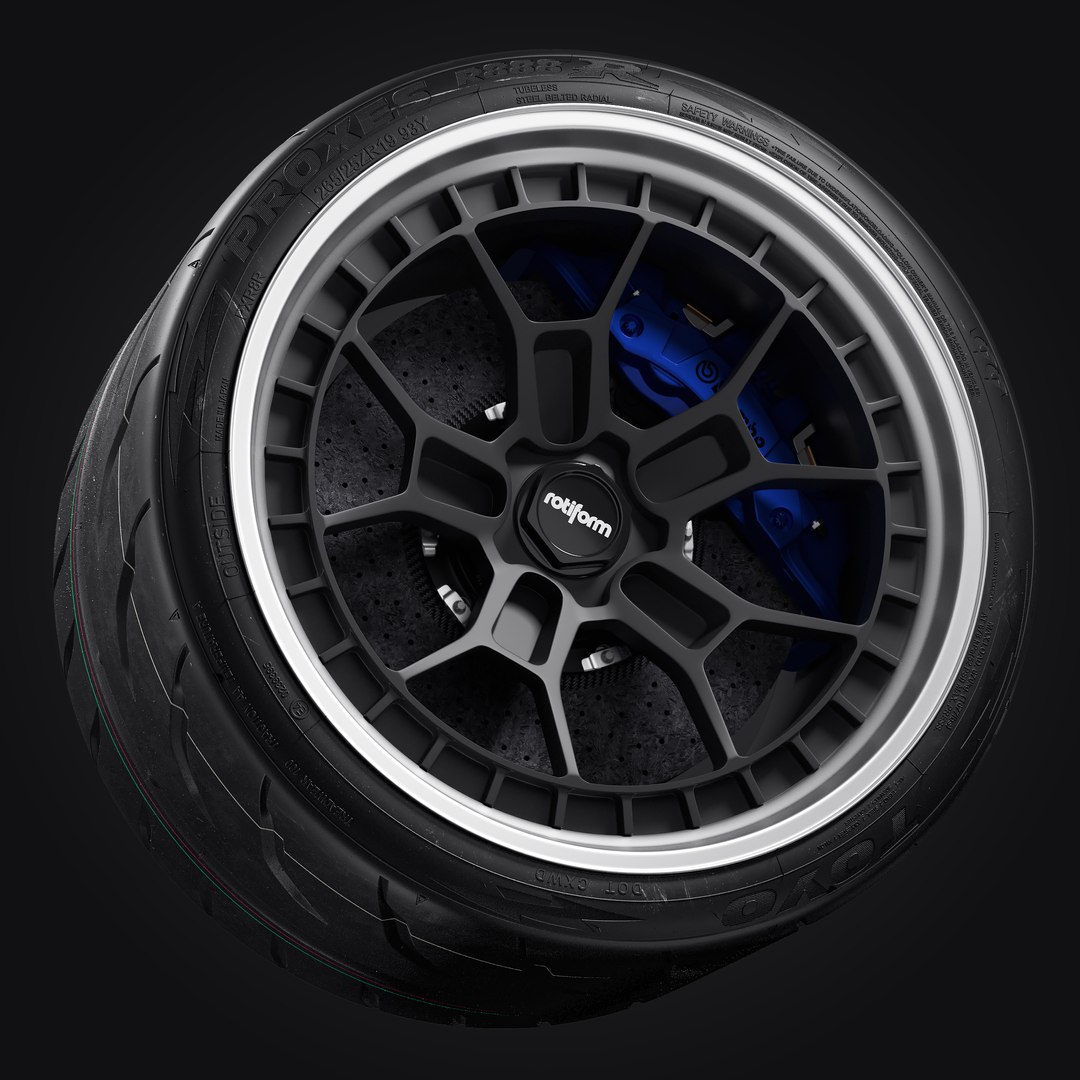 3D Toyo Rotiform Zmo-m Rims - TurboSquid 1636496