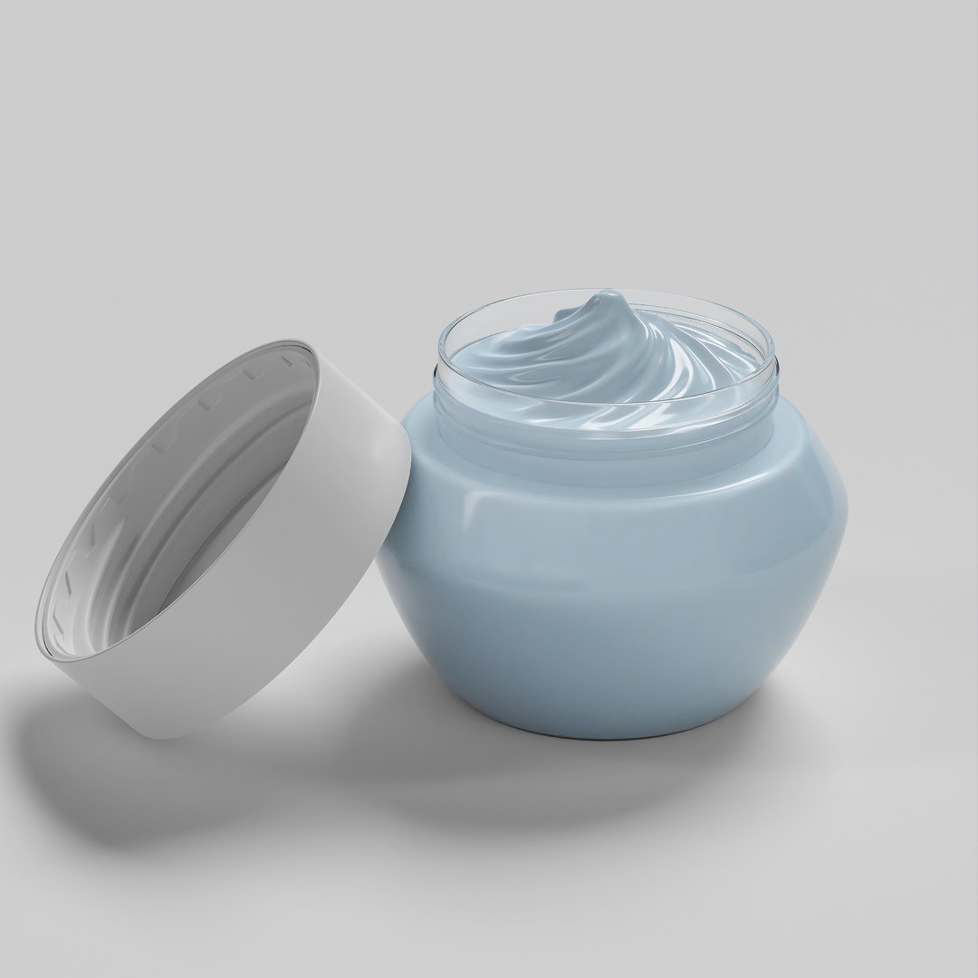3D Cream Jar 46 model - TurboSquid 1965913