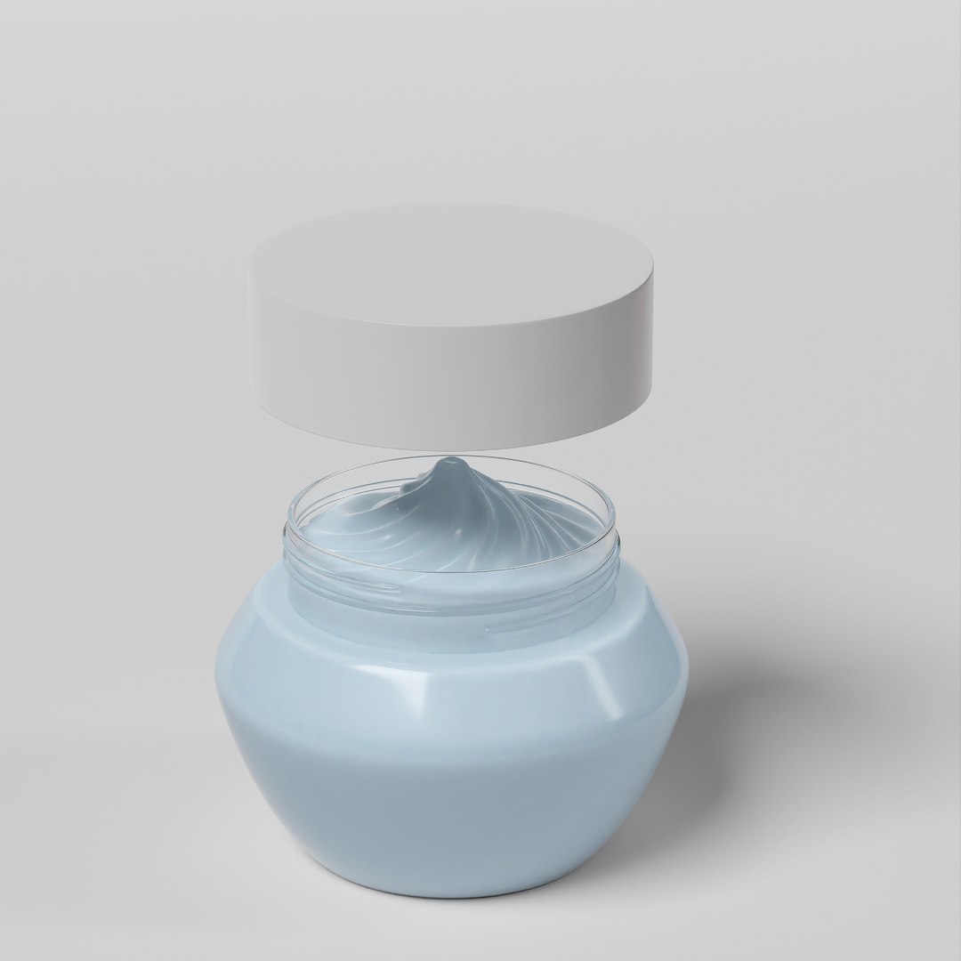 3D Cream Jar 46 model - TurboSquid 1965913