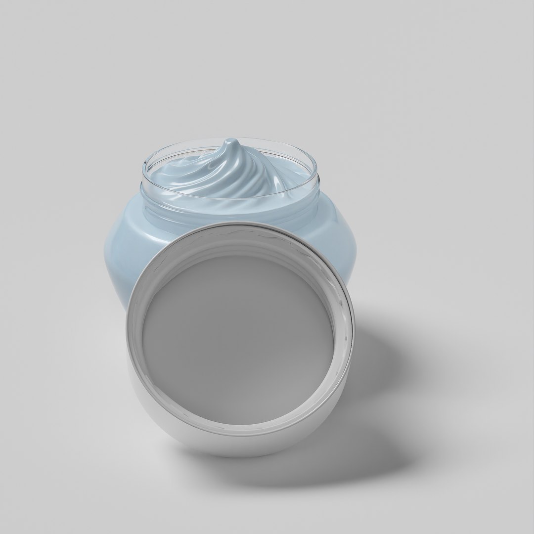 3D Cream Jar 46 model - TurboSquid 1965913